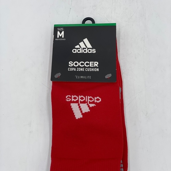 adidas | Underwear & Socks | Adidas Copa Zone Cushion Iv Red Socks ...